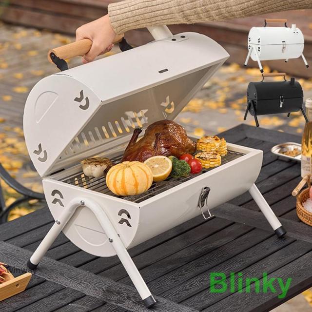 バーベキュー バーベキューグリル 卓上 ドラム缶 BBQ BBQグリル キャンプ キャンプ用品　小型 蓋付き