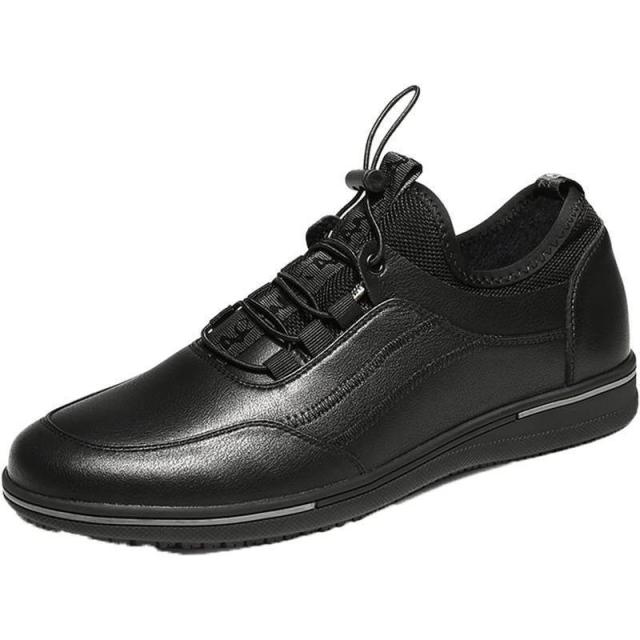 厨房用シューズ メンズ コックシューズ 裏起毛 秋冬用 耐油性 レースアップ 滑りにくい 防水 シンプル レストラン 安全靴 通勤 業務用