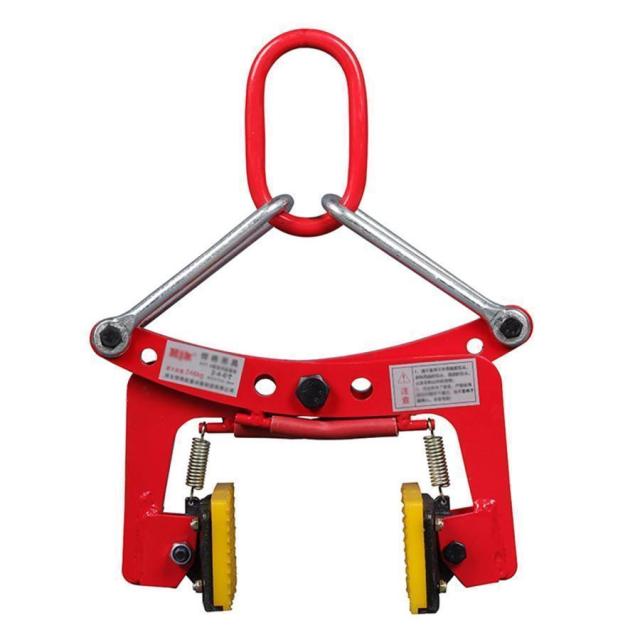 石材クランプ ゴム 立吊りクランプ パネル吊クランプ 石材吊り具 開口幅は調節可能 リフティングクランプ 石材吊り具 吊具 プレートクランプ 大谷石 石材 造園石