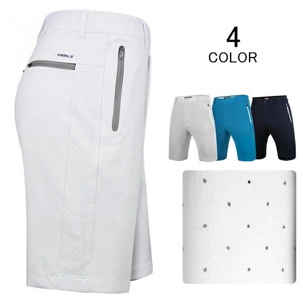 ゴルフパンツ メンズ ゴルフ ミリタリー ハーフパンツ 無地 ショートパンツ 短パン カーゴパンツ チノパン サーフ系 リゾート ゴルフウェア 膝上 夏服 春服 春 夏 細身 スリム 美脚 メール便
