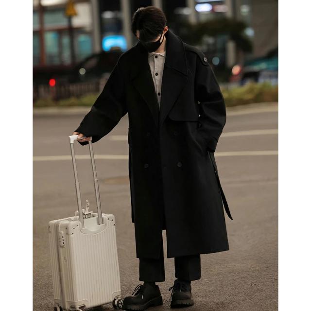 韓国 ロングコート レディース ロング丈 膝下 アウター コート 韓国