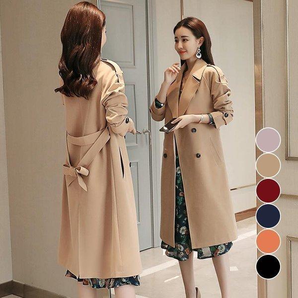 トレンチコート コート レディース スプリングコート ロング丈 春秋 大きいサイズ 長袖 オシャレ アウター ベルト付き ママ 着痩せ 韓国風 OL オフィス 通勤