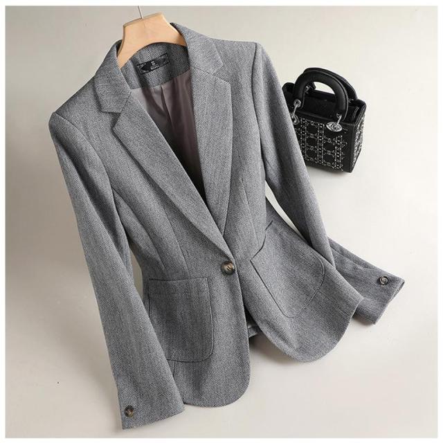 テーラードジャケット レディース 長袖 スーツジャケット ジャケット 春 秋 コート ビジネススーツ ウールアウト 通勤