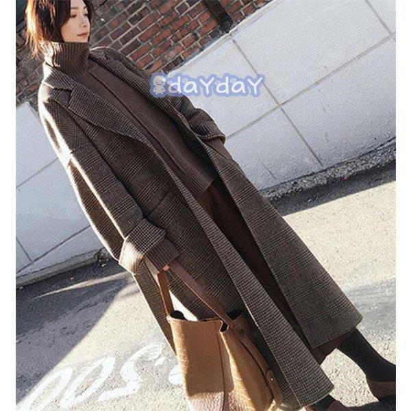オーバーコート ロングコート レディース ラシャ メルトン チェスターコート チェック柄 大きいサイズ アウター 2021 冬 レディースファッション