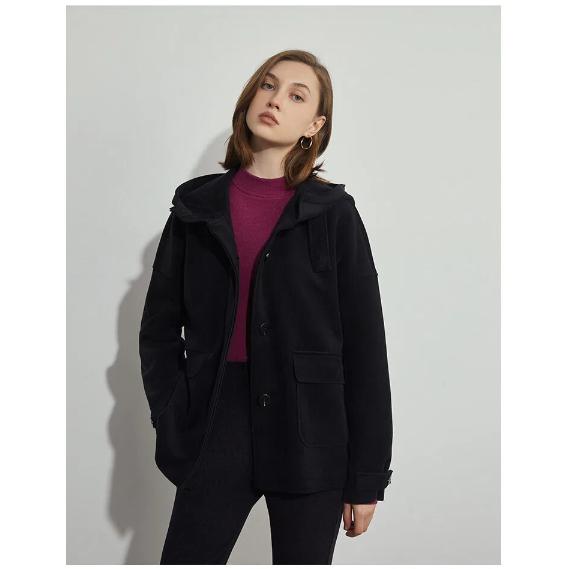 コート フード ハーフ丈 アウター レディース 薄め起毛 おすすめ フード付き 防水 撥水加工 暖め