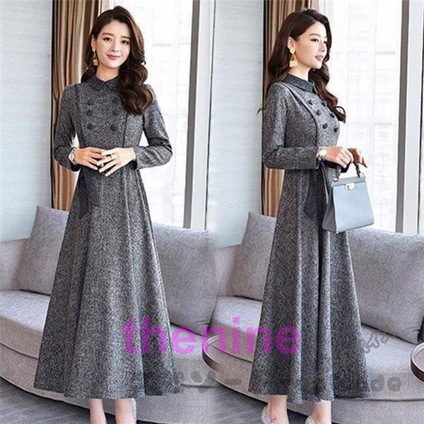 ワンピース レディース 40代 きれいめ おしゃれ 着痩せ 秋 冬 ドレス 結婚式 二次会 パーティドレス Aライン 母親 ママワンピース 大人上品 30代 50代