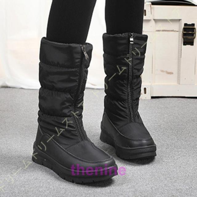 ブーツ レディース スノーブーツ ショートブーツ 防水 冬 裹起毛 防寒防滑雪靴 撥水 長靴 スキー ブーツ スノーシューズ おしゃれ 軽量 滑り止め 綿靴 通勤