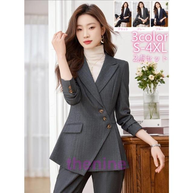 スーツ レディース ビジネススーツ パンツスーツ スカートスーツ 入学式 卒業式 卒園式 入園式 30代 40代 大きいサイズ 女性 七五三 ママスーツ 2点セット