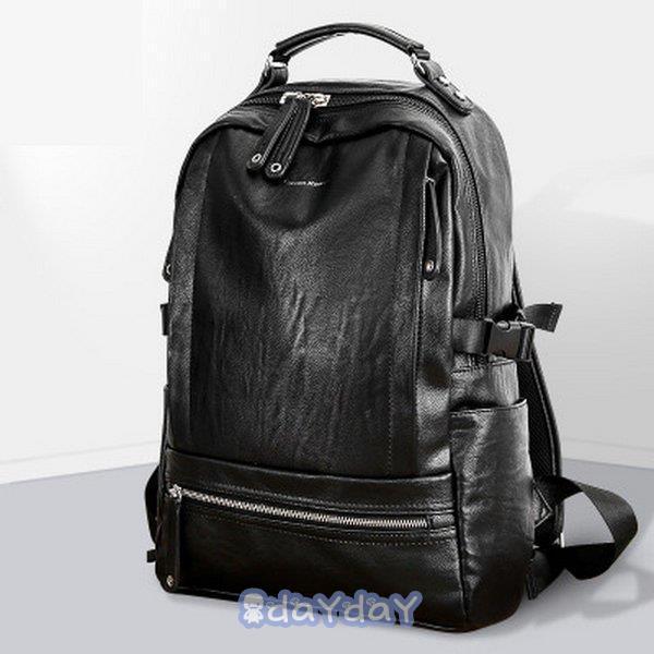 メンズバッグ ビジネスリュック リュックサック メンズ デイパック PU革 撥水 カバン 大容量 通勤 通学 2019 春