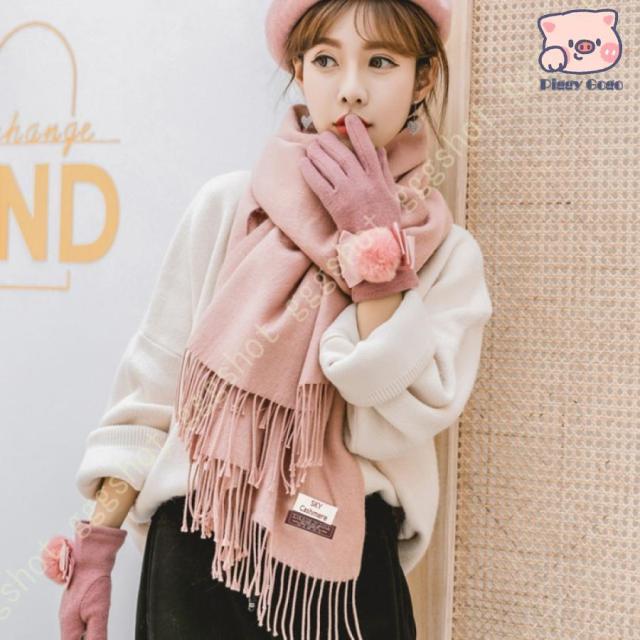 クリスマスプレゼント マフラー＆手袋セット レディース プレゼント マフラー イヤーマフ 3点セット ストール マフラーセットボックス プレゼント 花 贈り物