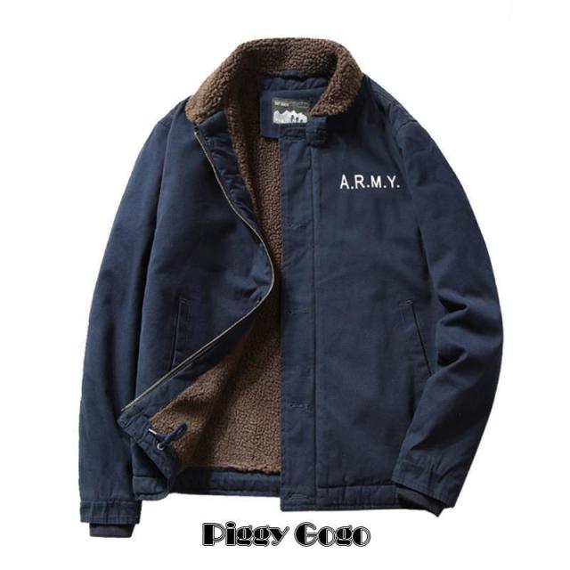 品質 デッキジャケット N-1 ボアジャケット メンズ U.S.NAVY 米海軍 裏起毛 裏ボア U.S.N ミリタリー ブルゾン ジャンパー