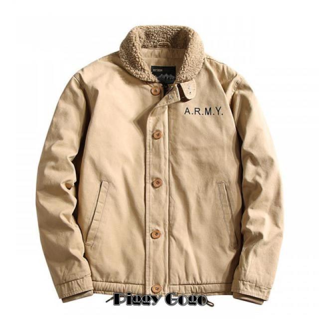 品質 デッキジャケット N-1 ボアジャケット メンズ U.S.NAVY 米海軍 裏起毛 裏ボア U.S.N ミリタリー ブルゾン ジャンパー