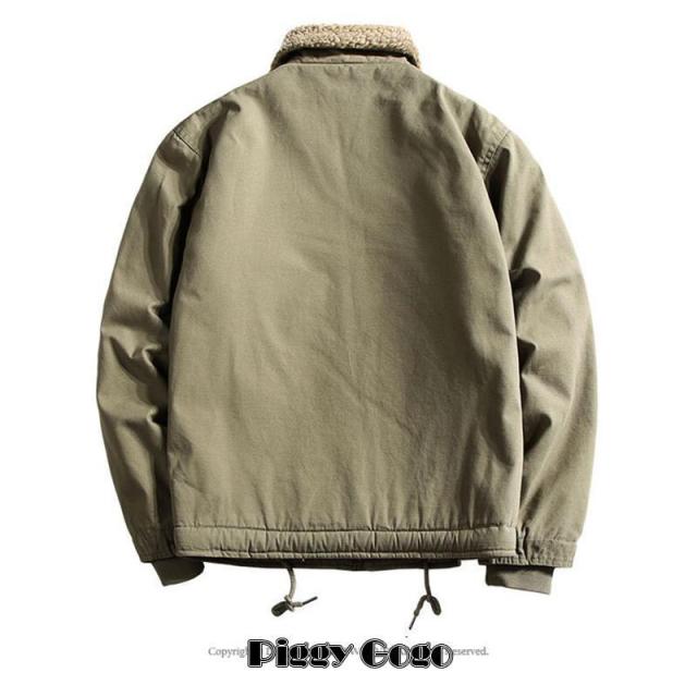 品質 デッキジャケット N-1 ボアジャケット メンズ U.S.NAVY 米海軍 裏起毛 裏ボア U.S.N ミリタリー ブルゾン ジャンパー