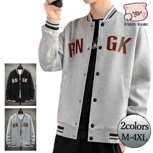スタジャン メンズ 秋物 ジャケット ボダン式 スタジアムジャンパー 野球服 ジャンパー 新作 カジュアル おしゃれ