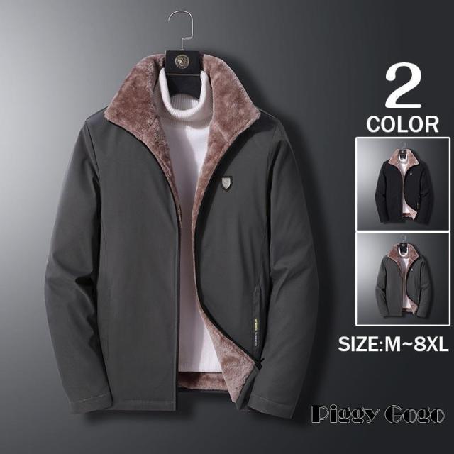 ボアブルゾン ジャケット メンズ 40代 50代 裏起毛 ビジネス 厚手ジャケット 秋冬 防寒着 あったか もこもこ