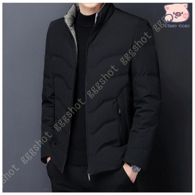 ダウンジャケット メンズ 冬 立ち襟 防寒 防風 中綿コート おしゃれ オフィス ビジネス アウトドア キャンプ バイク ダウンコート かっこいい 普段使い