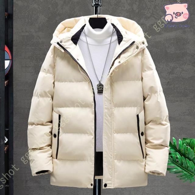 中綿ジャケット 軽量 暖かい 中綿入り フード付き 中綿ダウン ジャケット ショート丈 秋冬 黒 ブルゾン ダウンジャケット メンズ 無地 メンズファッション