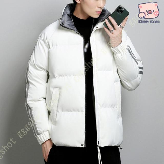 ジャケット 中綿ジャケット メンズ ブルゾン ボリュームネック 防寒 キルトジャケット アウター ジャンパー ビッグシルエット 冬コート ハイネック 暖か 防寒