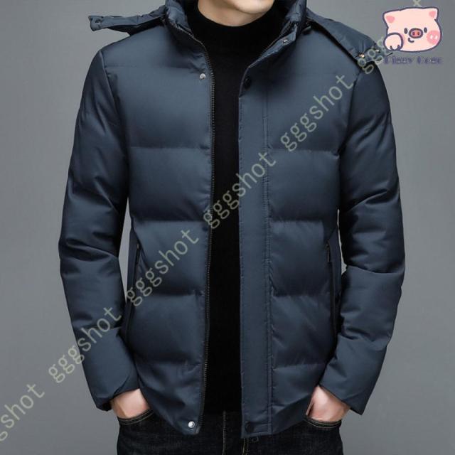 ダウンジャケット メンズ ダウン ジャケット メンズ ポケット付き 軽量 アウターメンズ ダウンジャケット おしゃれ ハイネック 中綿入り メンズ 秋 冬