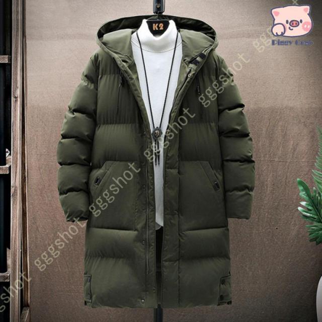 ダウンコート メンズ コート ダウンジャケット 中綿ジャケット ハーフ丈 フード付き 防寒 撥水 防風 カジュアル 秋 冬 厚手 軽量 ウルトラライト