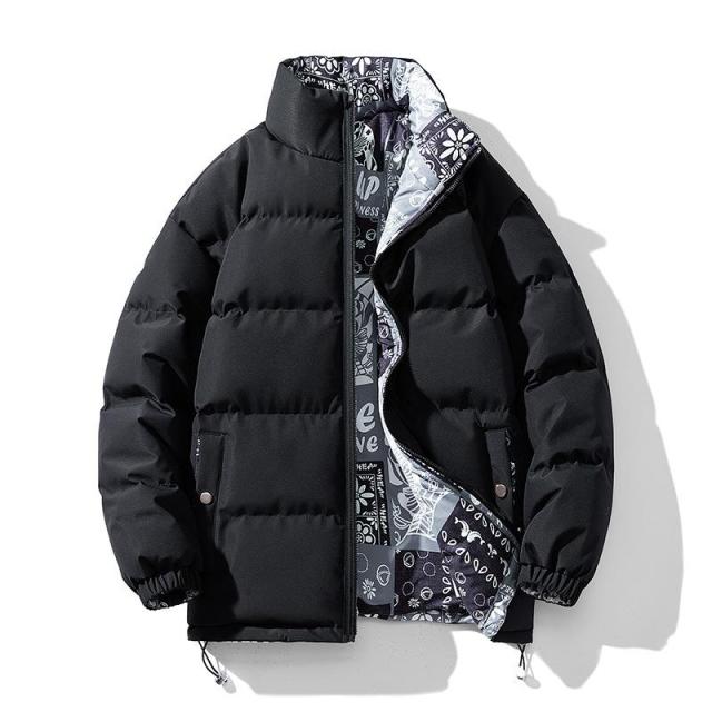ダウンジャケット メンズ ポケット付き 中綿コート 大きいサイズ 春秋冬服 アウター リバーシブル 厚手 防寒 防風 撥水 暖かい お洒落 ボアコート 山登り