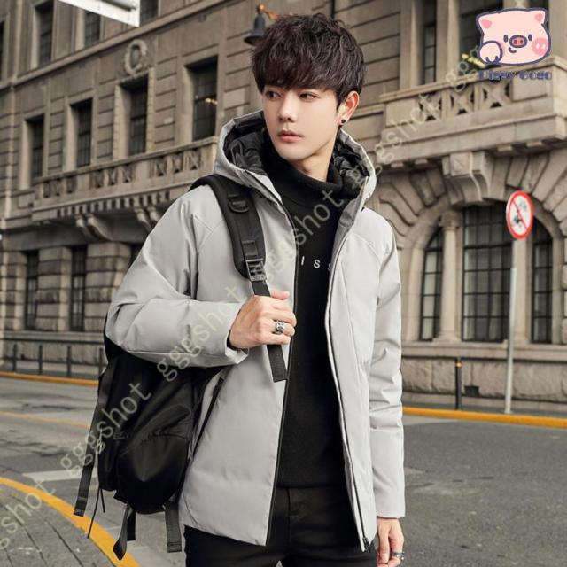 ダウンジャケット ダウンコート 中綿 ダウン コート ジャケット 撥水 メンズ ブラック レッド ネイビー 黒 青色 緑 冬 防寒 アウトドア 暖かい フード付き