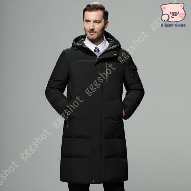 ダウンジャケット メンズ ロングコート フード ダウンコート 冬服 かっこいい ダウン 気持ちいい 厚手 暖かい カジュアル ビジネス キャンプ お出かけ