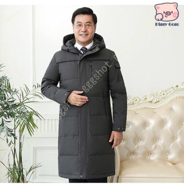 メンズ 中綿ダウンジャケット ロングコート アウター 外套 ブルゾン ジャンパー ロング丈 キルティング フード付き 防寒着 光沢感 カジュアル 秋 冬 紳士服