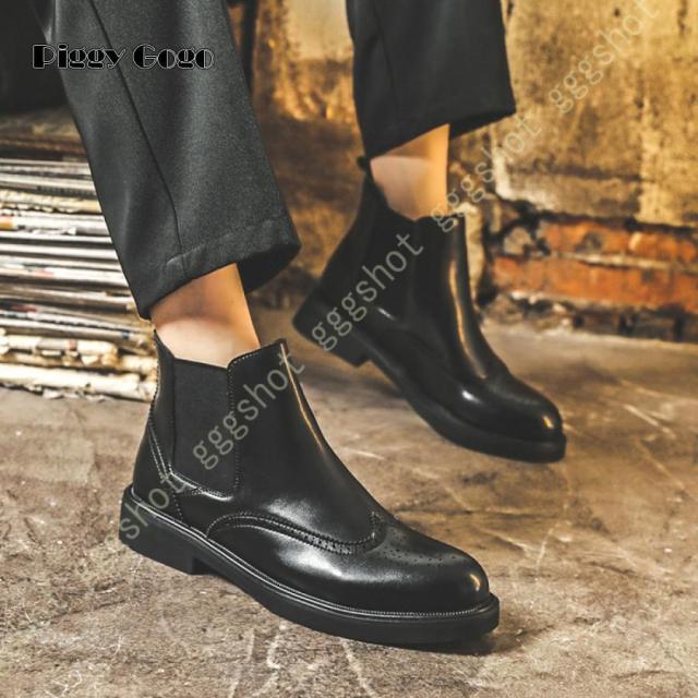 ビジネスシューズ チェルシーブーツ サイドゴア ブーツ メンズ 革靴 ショートブーツ 紳士靴 カジュアルシューズ エンジニアブーツ 24cm-28.0cm 防滑 防寒