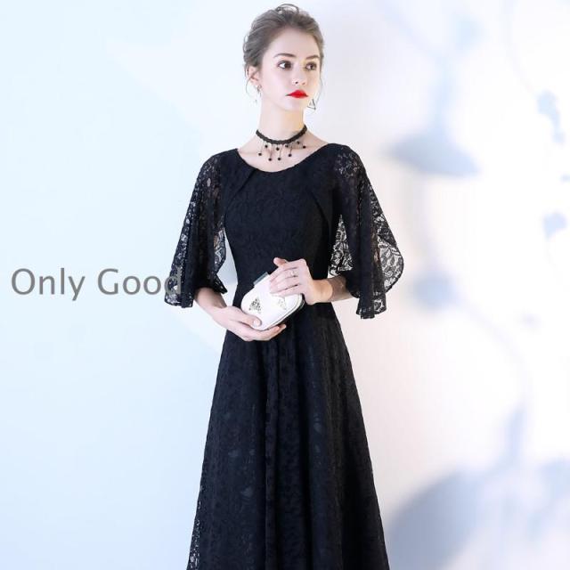 パーティードレス 20代 30代 40代 50代 結婚式 ワンピース 大きいサイズ 袖あり ロングワンピース膝丈お呼ばれ ドレス 服装 服 女性 二次会 親族