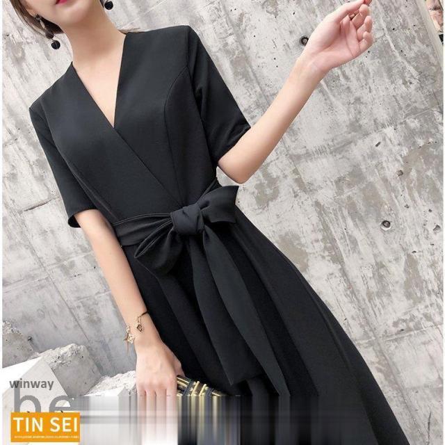 パーティードレス 20代 30代 40代 50代 結婚式 ワンピース 大きいサイズ 袖あり フォーマル ロングワンピース膝丈お呼ばれ ドレス 服装 服 女性 二次会 親族