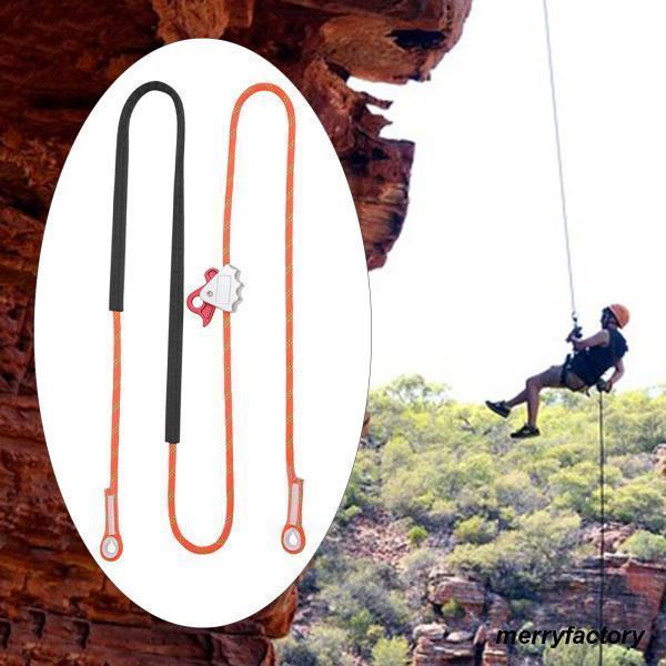 調整可能な安全ポジショニングストラップアンチフォールアーボリストワークアウトドアクライミングハイキングハーネスロープ - ロックなし