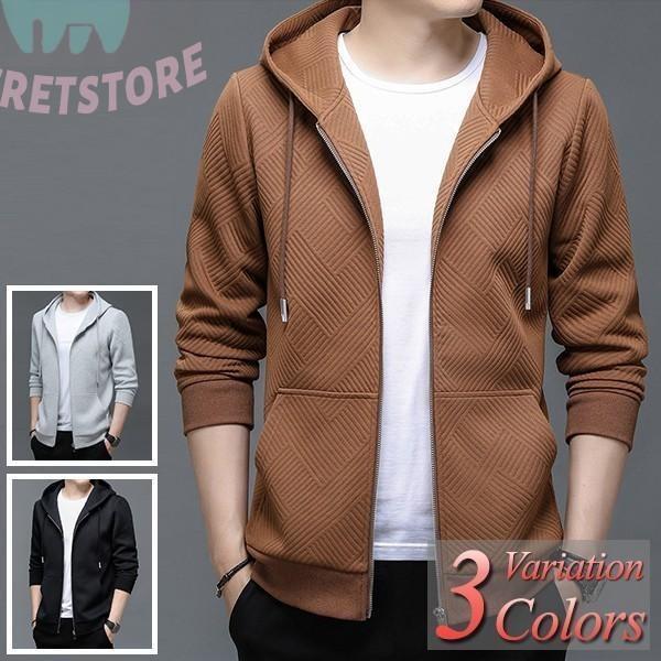 パーカー メンズ ジップアップ フルジップ トレーナー ブランド 春 秋 冬 薄手 厚手 40代 50代にも好評