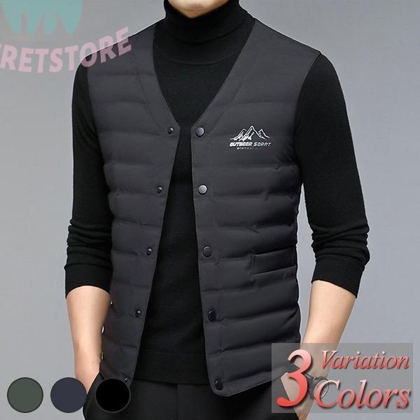 ダウンベスト メンズ ブランド ゴルフ ビジネス フード 春 秋 冬 おしゃれ 大きいサイズも多数 40代 50代にも好評