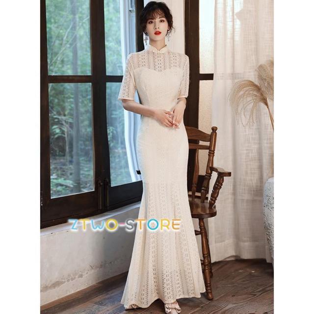 パーティードレス ロング丈 パーティードレス 大きいサイズ 結婚式 お呼ばれドレス 結婚式 ワンピース 結婚式 ドレス マーメイドドレス 白 マーメイドライン