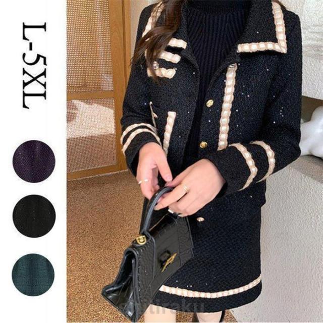 ツイード ワンピース 卒業式 大きいサイズ ジャケット スカートレディース 入学式 卒園式 入園式 服装 ママ 服 母 お宮参り 七五三 スーツ 30代 40代