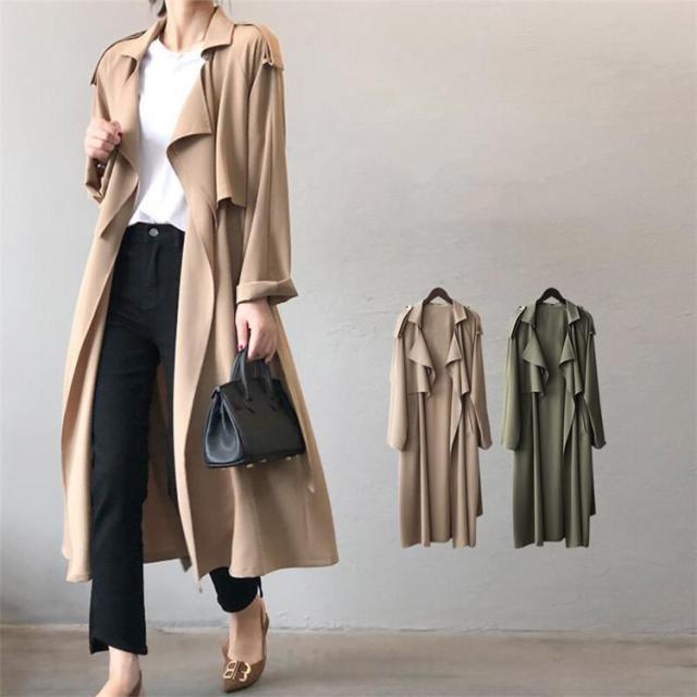 トレンチコート レディース 春 秋 冬 スプリングコート ロングコート 羽織り トレンチ アウター コート ジャケット おしゃれ