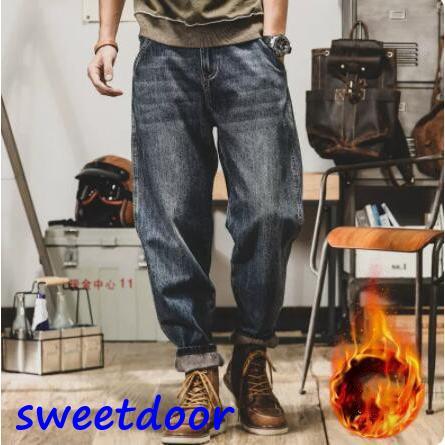 カーゴパンツ メンズ デニムパンツ 冬 裏起毛 ゆったり ボトムス 長ズボン 作業着 ワークパンツ ミリタリー ワイドパンツ 無地 カジュアル 新品 防寒 暖かい