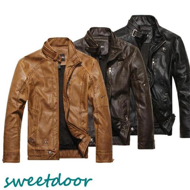 ライダースレザーメンズ 革ジャン ライディング アウター きれいめ シンプル 秋冬 裏起毛新作　秋冬 防風 防寒