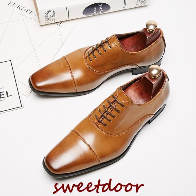 ビジネスシューズ メンズ 革靴 ストレートチップ 紳士靴 本革 牛革 ローファー 防滑 本革靴 フォーマル レザー レースアップ 幅広 通勤 就活