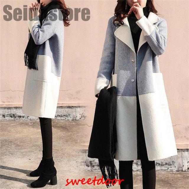 チェスターコート ロング丈 レディース 秋 冬 ラシャ コート アウター ウール混コート ロングコート 着痩せ お洒落 大人 30代 40代 体型カバー 通勤 OL