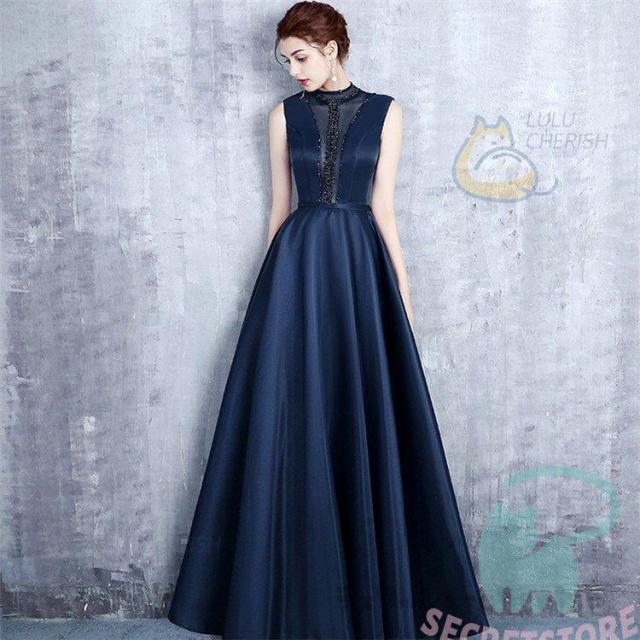 ロングドレス 演奏会 パーティードレス ドレス レディース 結婚式 ドレス ワンピース ロング丈 編み上げ 発表会 お呼ばれ 二次会 披露宴 上品 大人 高級感