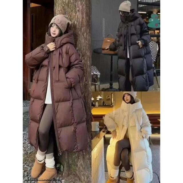 ダウンコート レディース ロング丈　膝下　軽量　フェイクダウン ダウンジャケット 超ロングダウンコート アウター　中綿コート　ゆったり　防寒着 60代 50代 40