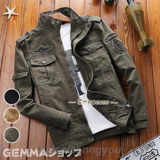 ミリタリージャケット メンズ フライトジャケット 大きいサイズ アルファ フィルドジャッケト 軍物 お兄系 コート あったか 厚手 アウター お兄系 秋冬