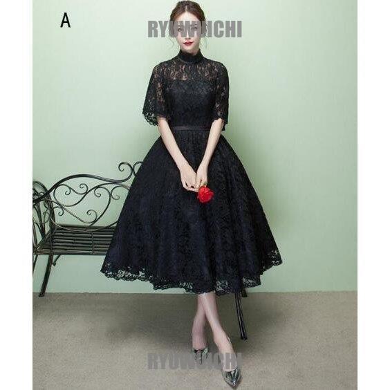 韓国風 お嬢様 ウェディングドレス Aライン レデイース 結婚式 二次会 パーティードレス 花嫁 ミドル丈ワンピース お呼ばれ 素敵 ワンピ 上品 大人 おしゃれ