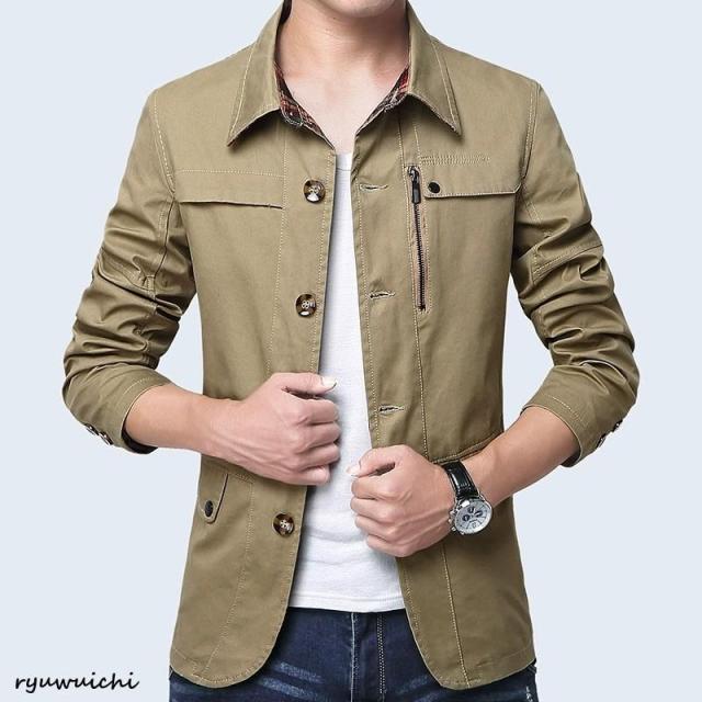 ジャケット メンズ ミリタリージャケット ブルゾン 切り替え ブルゾン 大きいサイズ おしゃれ 春服