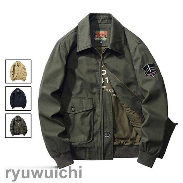 ミリタリージャケット メンズ ブルゾン MA-1 MA1 英文字 ミリタリー系 かっこいい アウター ブルゾン 春物 秋 カジュアル オシャレ