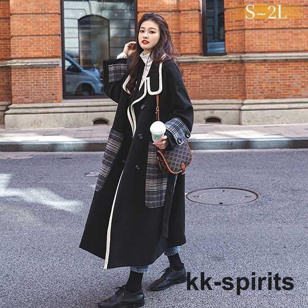 チェスターコート チェック柄 レディース ロングコート コクーンコート ドロップショルダー 超ロング アウター 秋 冬 冬服 定番 オーバーサイズ カジュアル あっ
