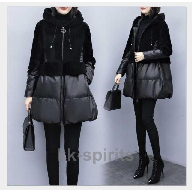 ダウンコート レディース ロング丈コート 厚手 暖かい ダウン 女性用 秋冬 ゆったり 20代 30代 40代 防寒着 おしゃれ 大きいサイズ フード付き 上品