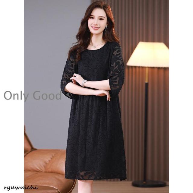 フォーマルドレス 50代 結婚式 ワンピース 袖あり 夏 シニア 30代 70代 パーティードレス 親族 ロング ミセス 40代 フォーマルワンピース 大きいサイズ 60代